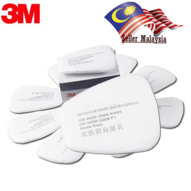 (10pcs) Particulate N95 Cotton Filters 5n11 cn 5n11cn 3M 6200 7502 6800 ...