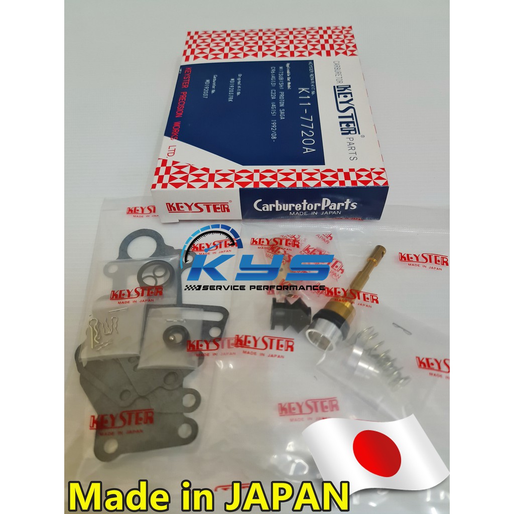 🔥KEYSTER JAPAN🔥CARBURETOR REPAIR KIT (CARB KIT) # PROTON SAGA 1.3/1.5 ...