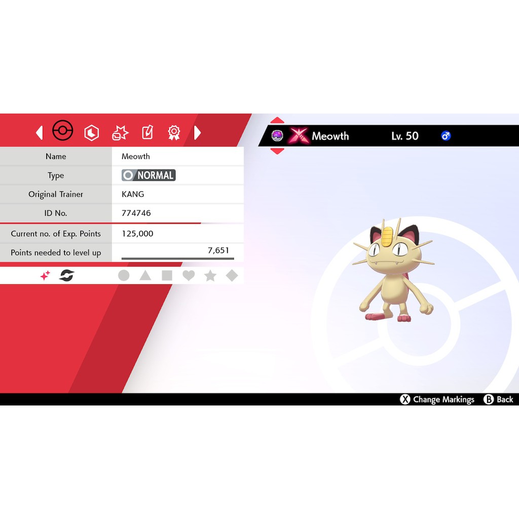 Pokemon Sword & Shield - 6IV SQUARE SHINY Meowth [GMAX] | Shopee Malaysia