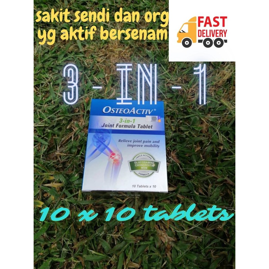 OSTEOACTIV 3-in-1 Joint Formula Tablet 100 tablets (Glucosamine ...