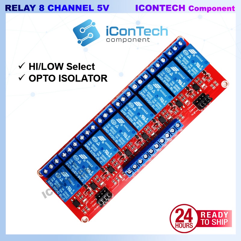 Relay Module 1 Channel 2 Channel 4 Channel with Optocoupler 5V 12V ...