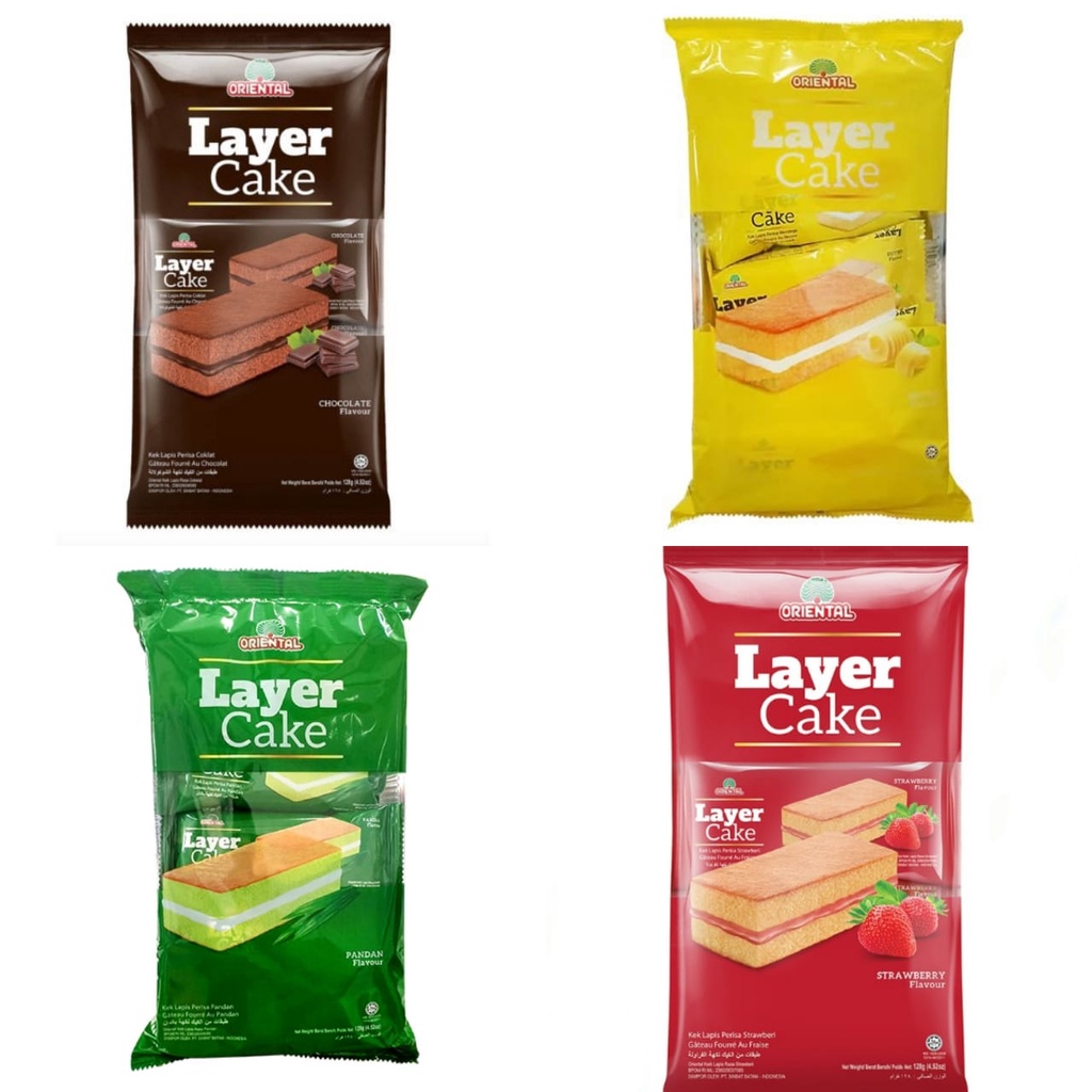 Strawberry/ Pandan / Chocolate / Butter Flavor Layer Cake 128g | Shopee ...