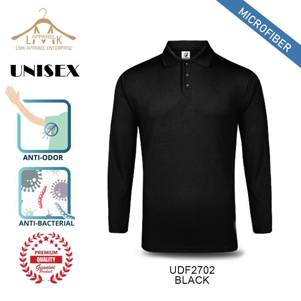 *LMK【Ultifresh】Microfiber Long Sleeve Polo Tshirt - Dri-Fit Polyester ...