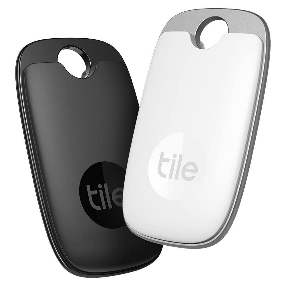 Tile Pro (2022) 2-Pack (1 Black+1 White) Bluetooth Tracker RE-51002 ...