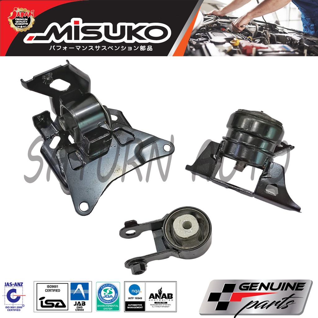 TOYOTA VIOS NCP93 AUTO ENGINE MOUNTING KIT SET BRAND MISUKO 1 SET 3PCS ...