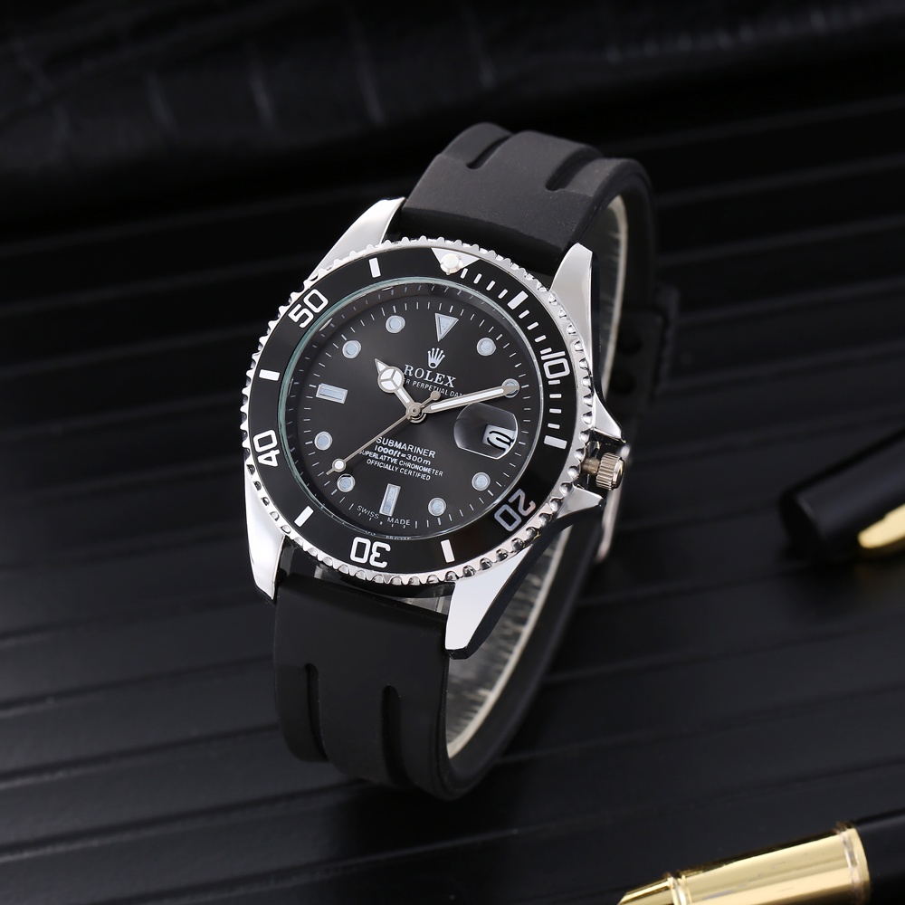 Rolex Men's Big Dial Silicone Sports Watch | Shopee Malaysia