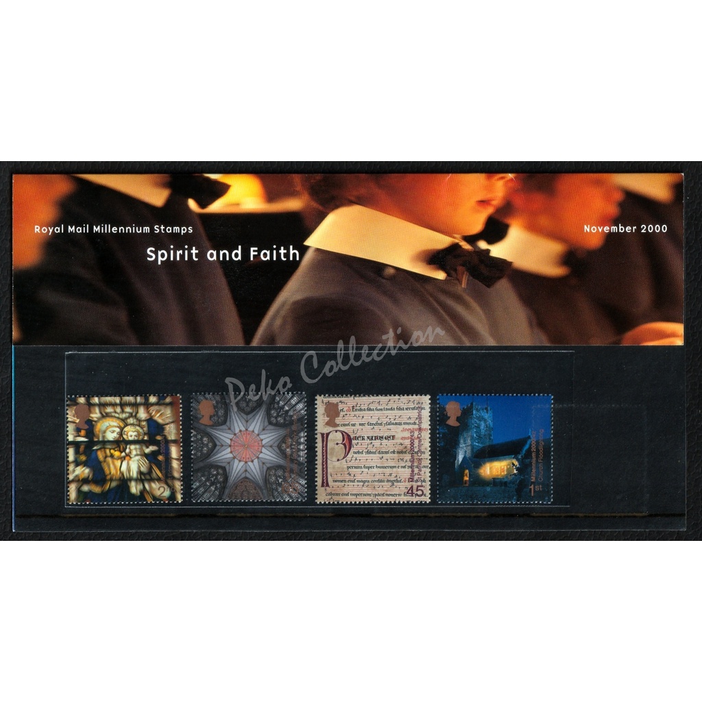 2000 UK GB Royal Mail Millennium stamps- Spirit and Faith 4v mint ...