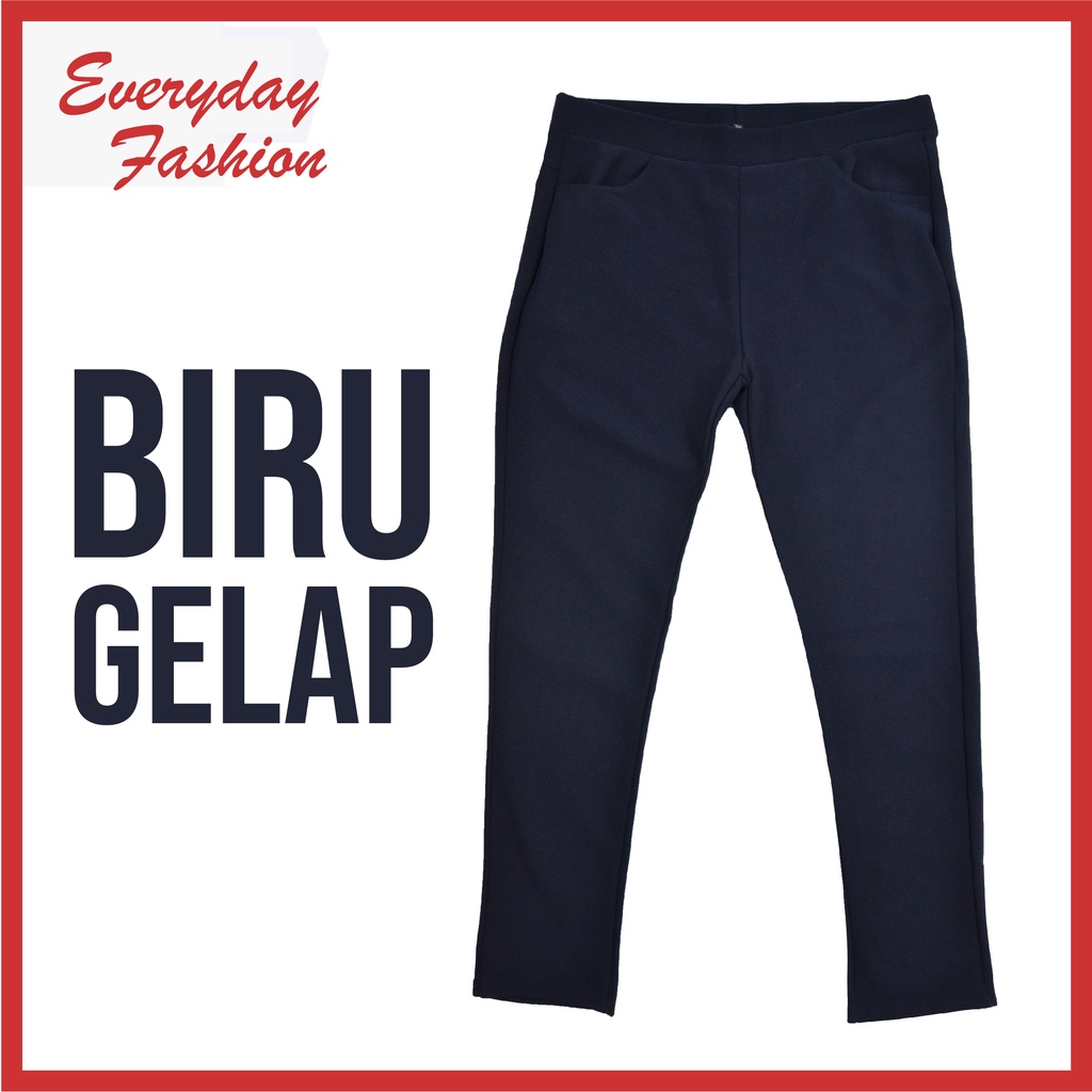 EF Seluar Slek Wanita / Slim Fit Poly Cotton Women Slack Pants / Plus ...