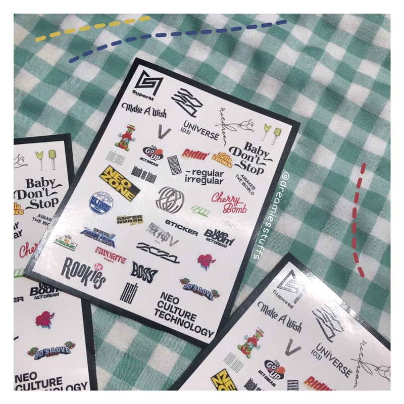 (Dream)All About nct & wayv logo sticker set by dreamiesstuffs | Shopee ...