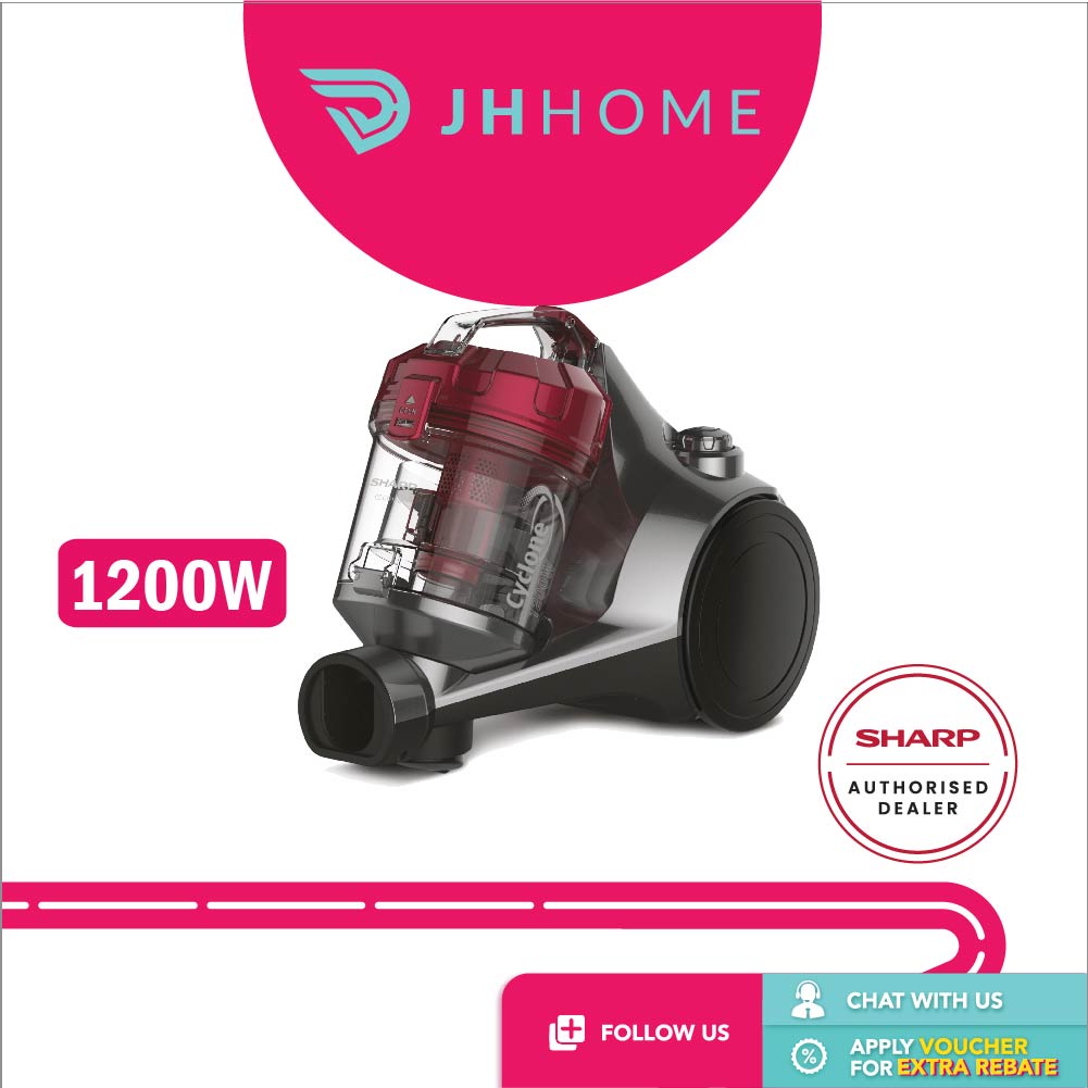 Sharp 1200W Vortix Cyclone Bagless Vacuum Cleaner ECC1219S Hepa Filter ...