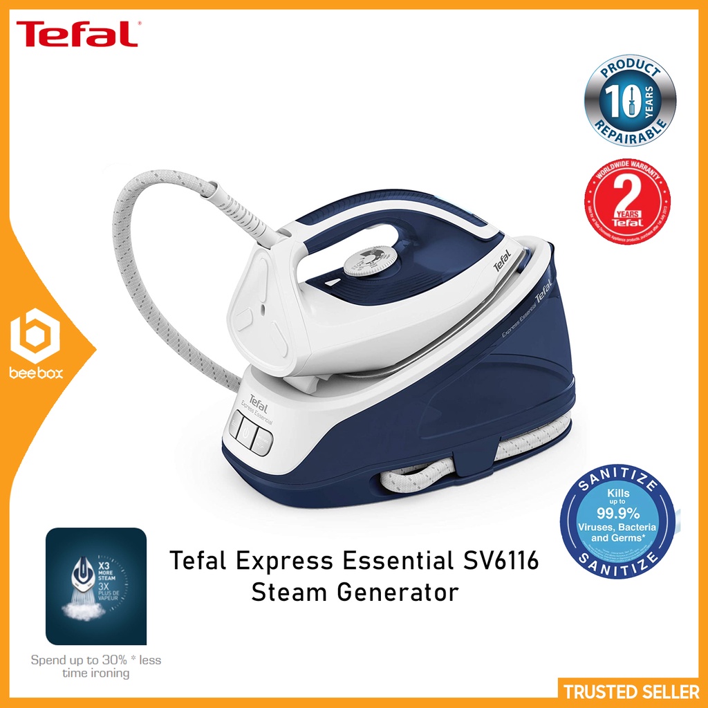 Tefal SV6116 Express Easy Steam Generator Iron - SV6040 / SV4111 | Shopee Malaysia