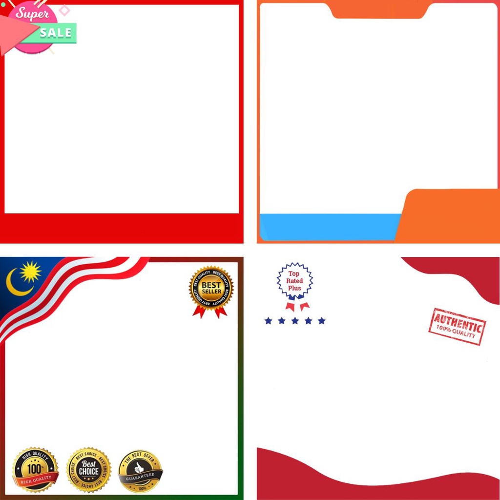 S32 Shopee Frame Unique Template Product Cover Frame Cover Photo ...