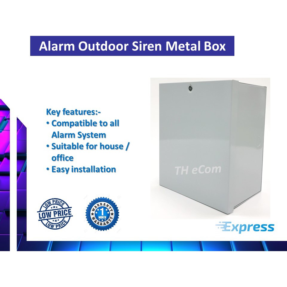 Alarm Outdoor Siren Metal Box - For Alarm System | Shopee Malaysia