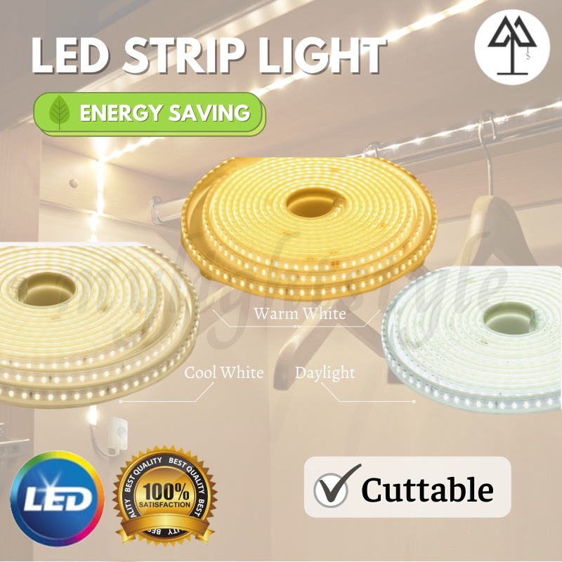 [Set Deal] 2835 120P LED STRIP LIGHT WITH POWER PLUG COMPLETE SET TAPE ...