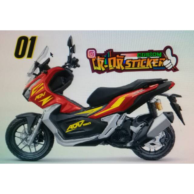 Sticker/striping cuting honda adv 150 (Choose Color Code In chat) | Shopee Malaysia