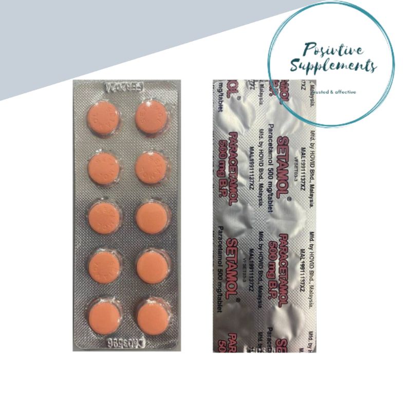 PARACETAMOL 500MG SETAMOL HOVID 10s (NEW PACKAGING ADAMOL) | Shopee ...