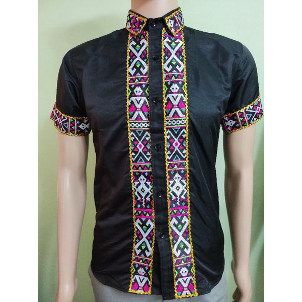 Baju Sabahan Modenkemeja Lelaki Motif Pinakol Rungus Shopee Malaysia