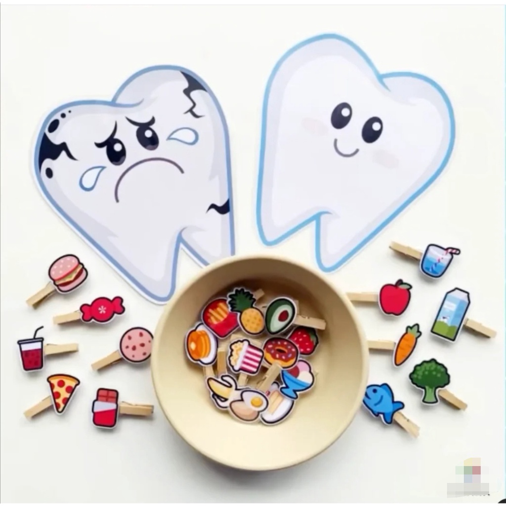 PDF] 001 Tooth games Printable Preschool Kids Activity Montessori ...