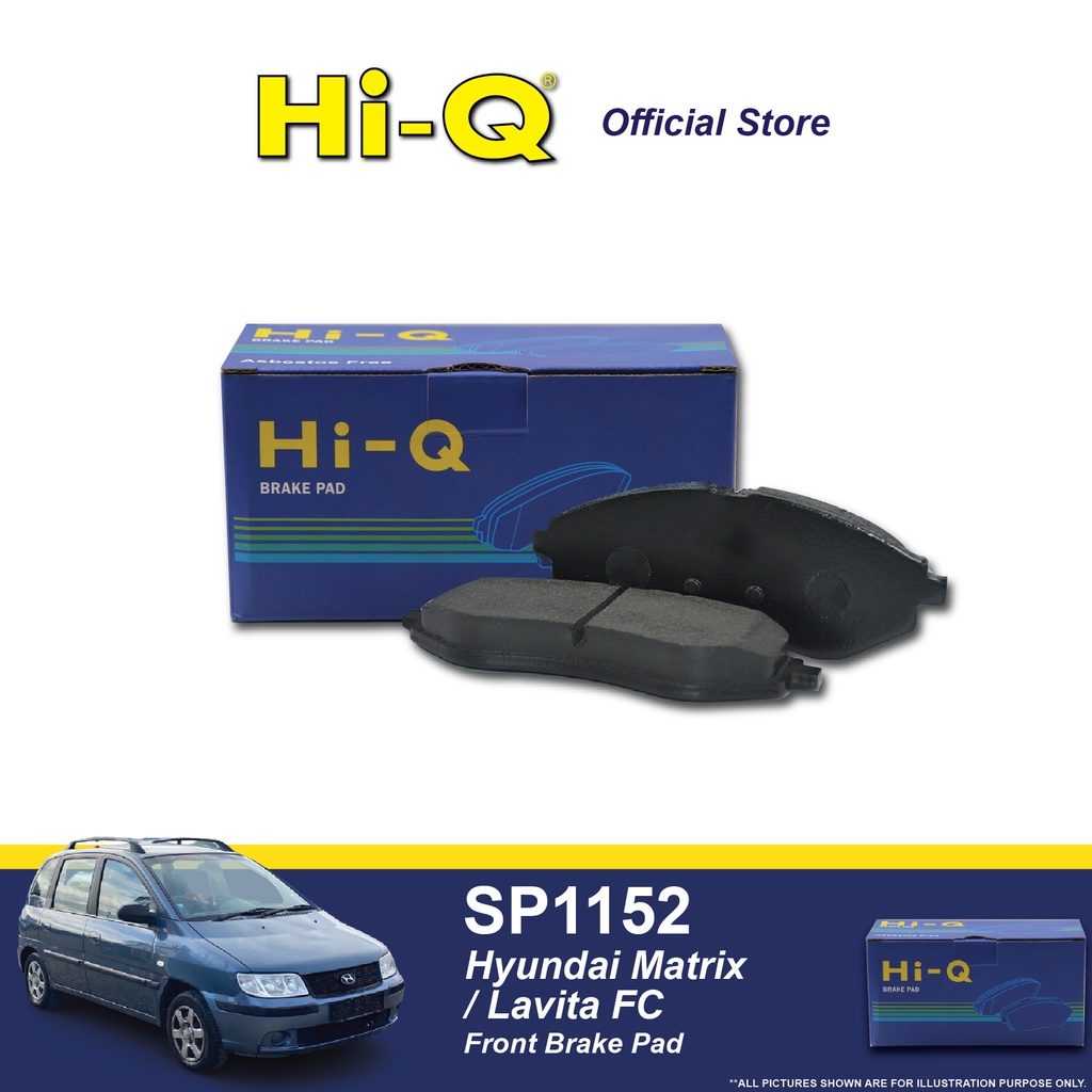 Hi-Q Front Brake Pad - Hyundai Matrix/Lavita FC - SP1152 (1set ...