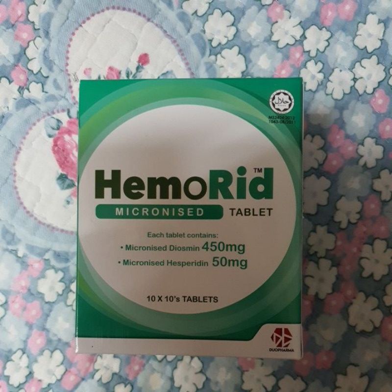 Hemorid Rid Micronised Tablets 10x10s (Expiry Date:12/2023) | Shopee ...