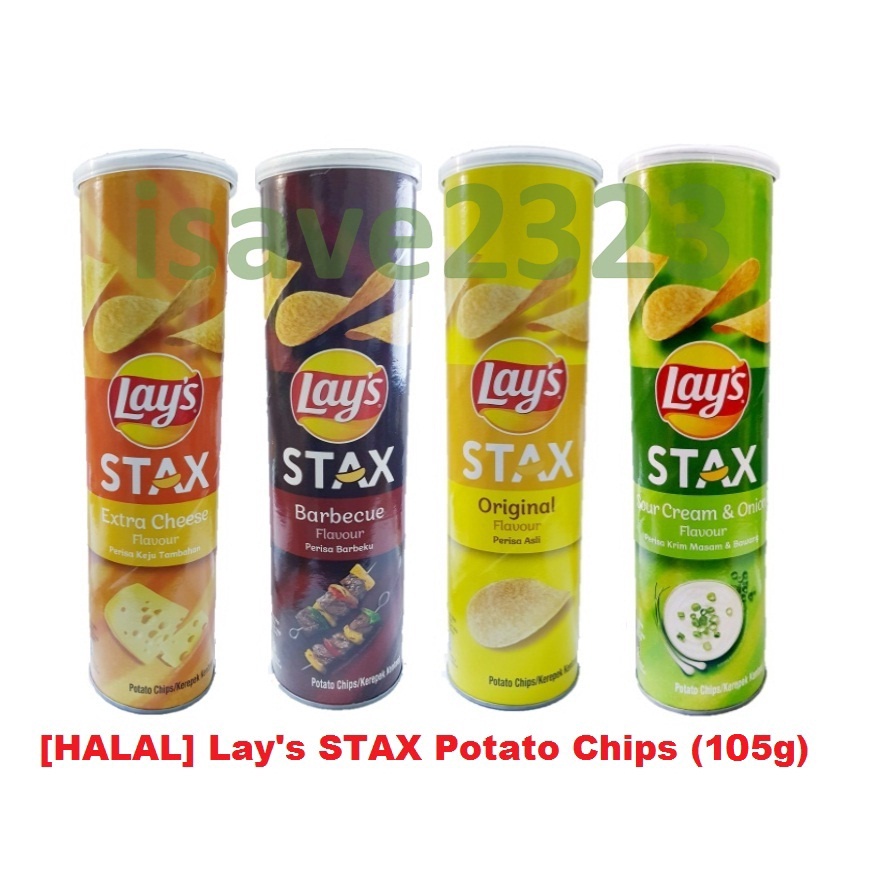 {BUY AT YOUR OWN RISK} Lay's STAX Potato Chips (105g) - 4 Flavours | Shopee Malaysia