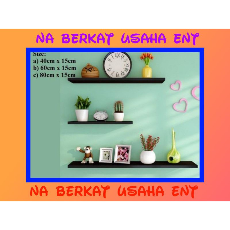 Floating Rack / Floating Shelves / Wall Shelves / Wall Rack | Shopee ...