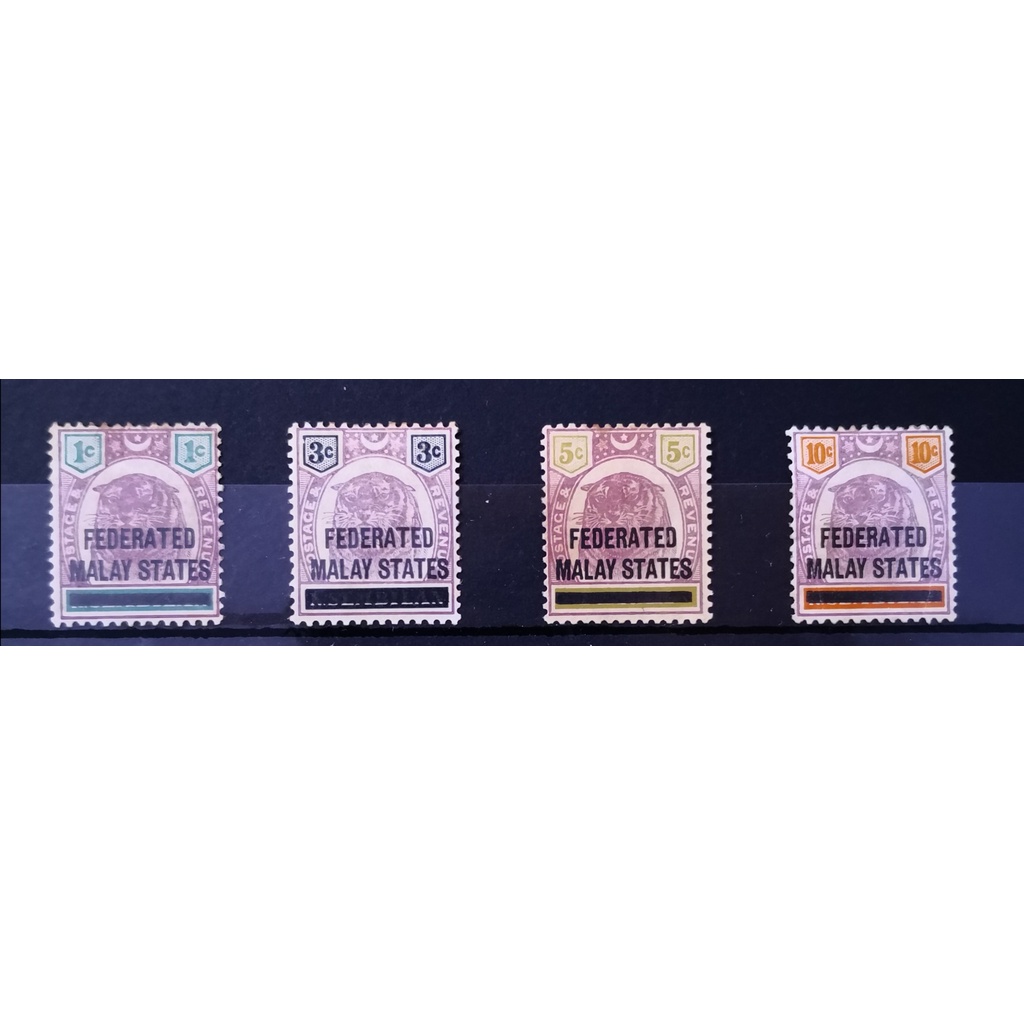 [STM 269] 1900 Federated Malay State Tiger overprint on stamp of Negeri ...