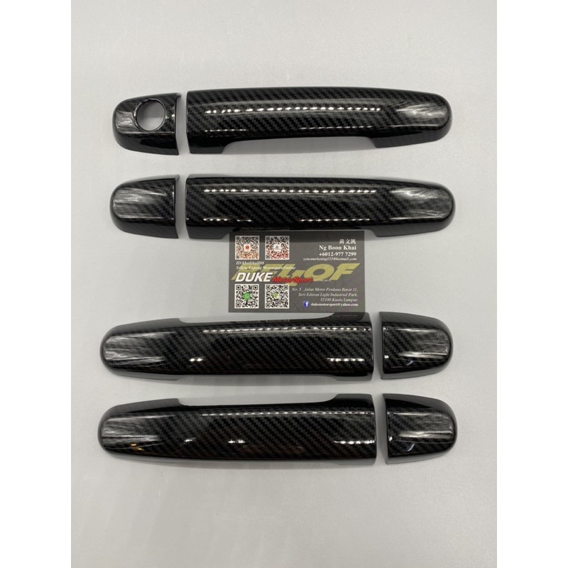 Toyota Vios 2003-2018 NCP42 NCP93 NCP150 Door Handle Cover Carbon Look ...