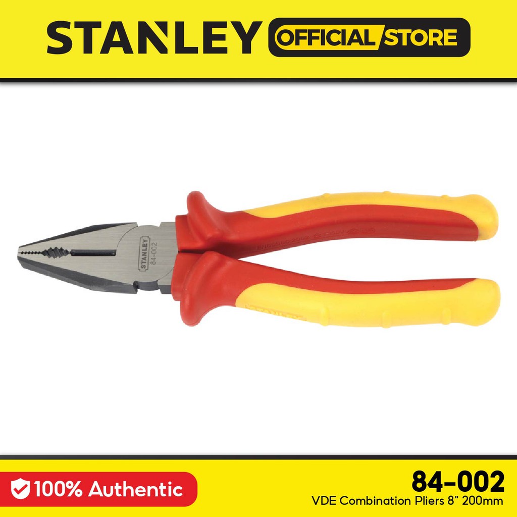 STANLEY 84002 VDE Combination Pliers (8"/200mm) 84-002 | Shopee Malaysia