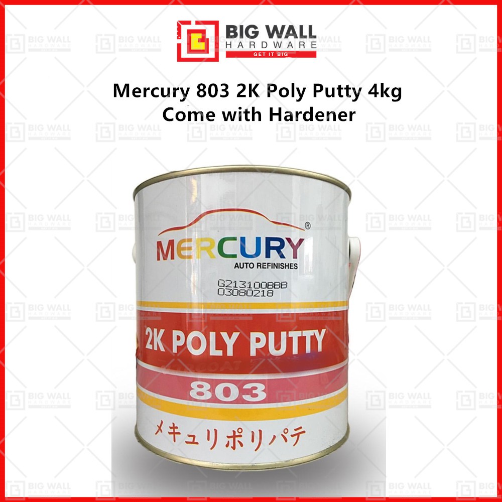 Mercury 803 2K Poly Putty 4kg with hardener (Big Wall Hardware ...