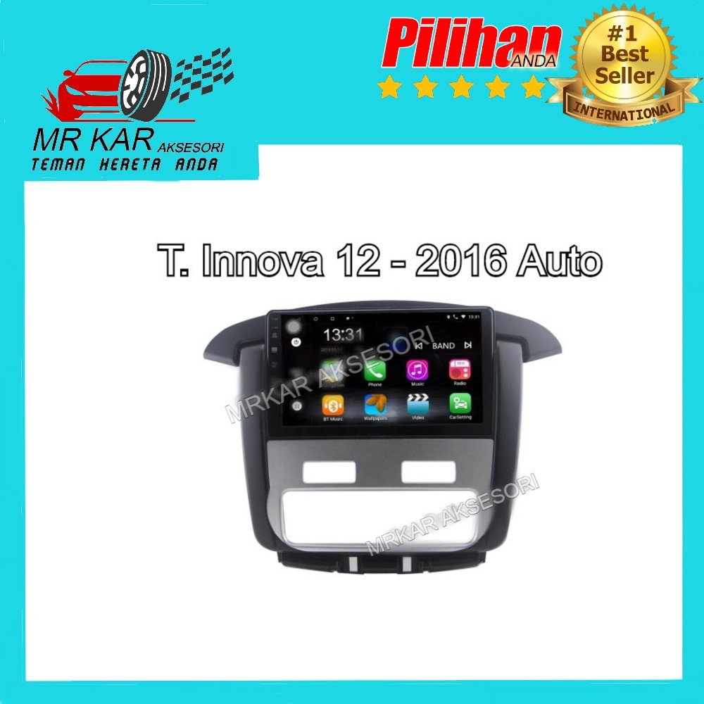 TOYOTA INNOVA 11-16 AUTO BIG SCREEN ANDROID 12 MEDIA PLAYER WITH CASING ...