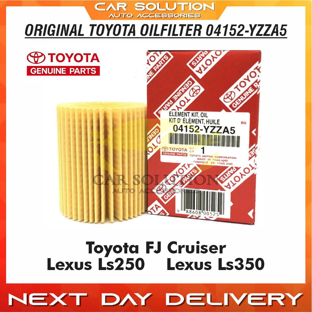 Original Toyota Oil Filter 04152-YZZA5 for Lexus LS250 / Lexus LS350 / FJ Cruiser | Shopee Malaysia