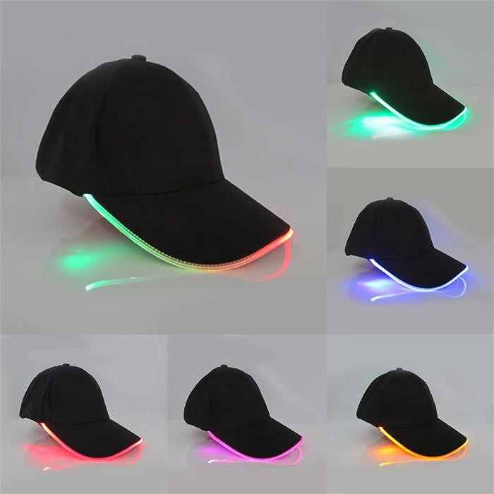 Punk Style LED Light Baseball Hat Luminous Cap Fashion Snapback Tourism ...