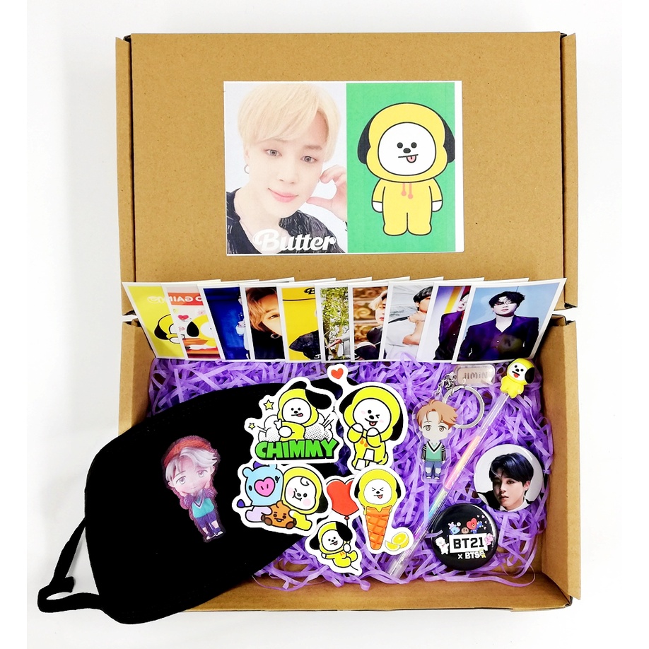 BTS GIFT BOX Birthday Present BT21 Hadiah Set Surprise Gift KPOP Chimmy ...
