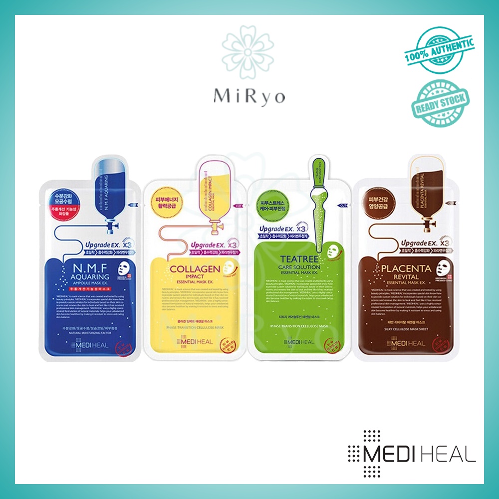 MEDIHEAL NMF Aqua Collagen Teatree Placenta Essential IPI Lightmax PDF AC Mogongtox Soda Ampoule ...