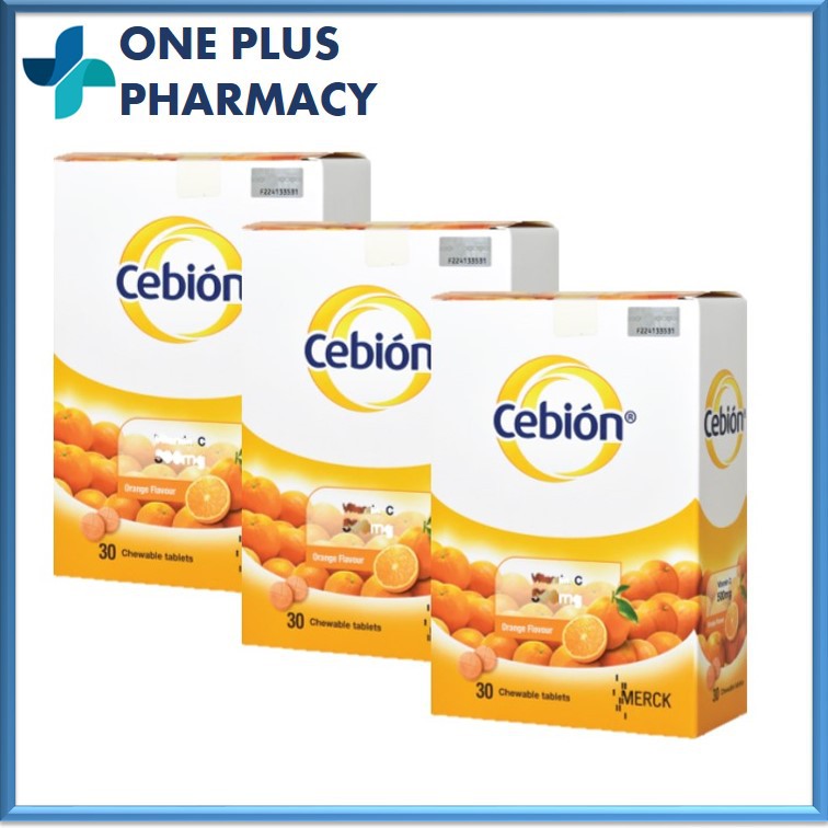 Cebion Chewable Vitamin C 500mg 30s x 3 [EXP 08/2027] | Shopee Malaysia