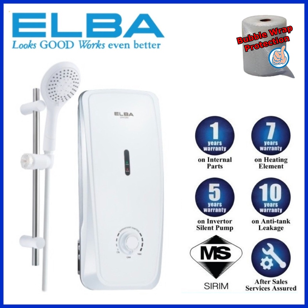 ELBA Instant Water Heater ATTIVO Series EWH-G3663AC(MB) / EWH-G3663AC ...
