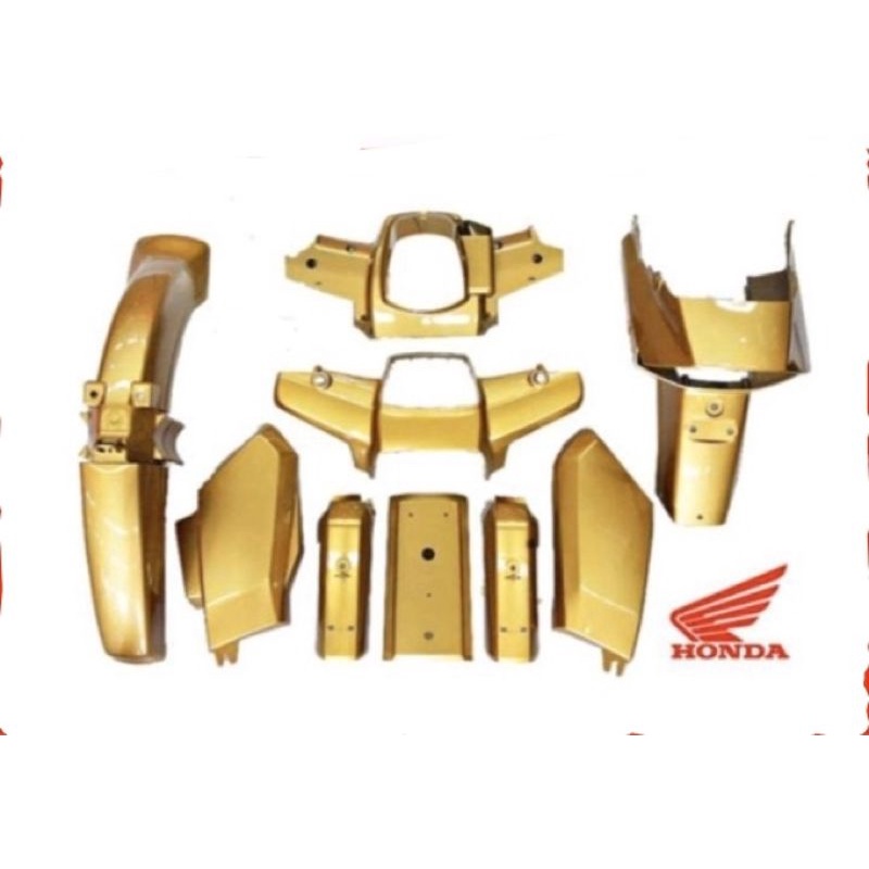 HONDA EX5 DREAM / EX5 HIGH POWER BODY COVER SET[ HLD] GOLD PEARL WHITE ...