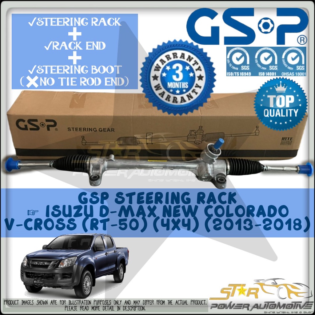 GSP Isuzu D-MAX Dmax New Colorado V-CROSS Vcross RT-50 RT50 4X4 4WD ...