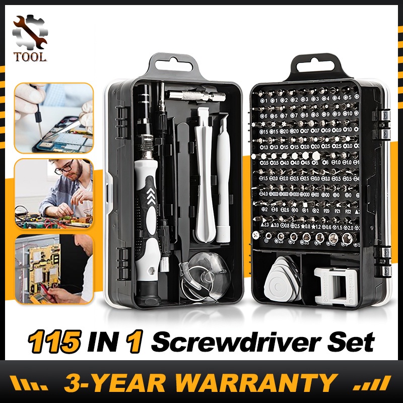 VODELL 115pcs Mini Magnetics Precision Screwdriver Set Computer PC ...