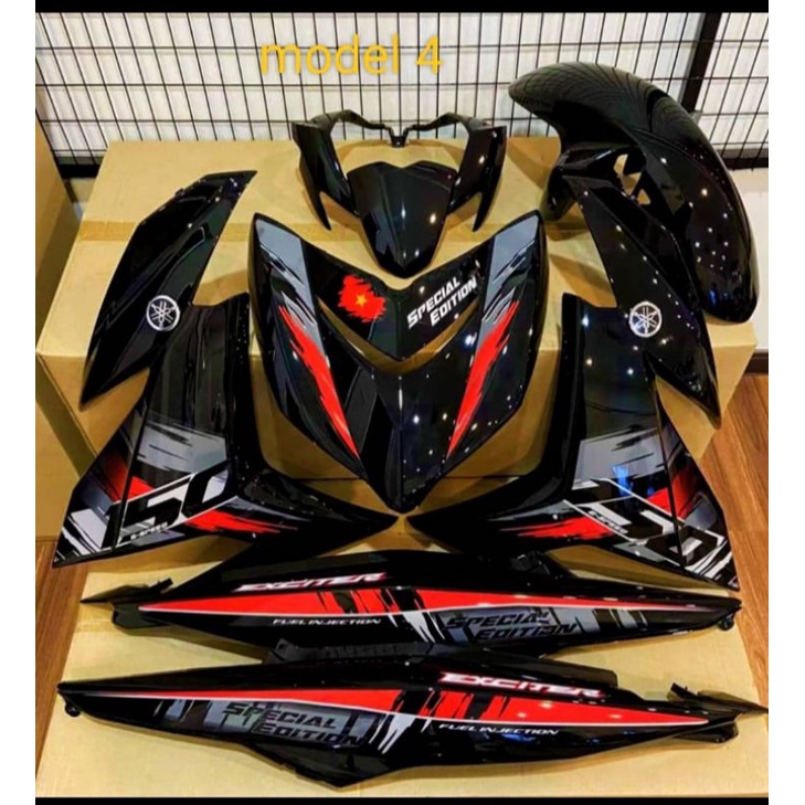 COVERSET HLD Y15ZR DAN 135LC LC 135 HITAM KILAT / V2 V3 V4 V5 V6 V7 V8 LC135 API | Shopee Malaysia