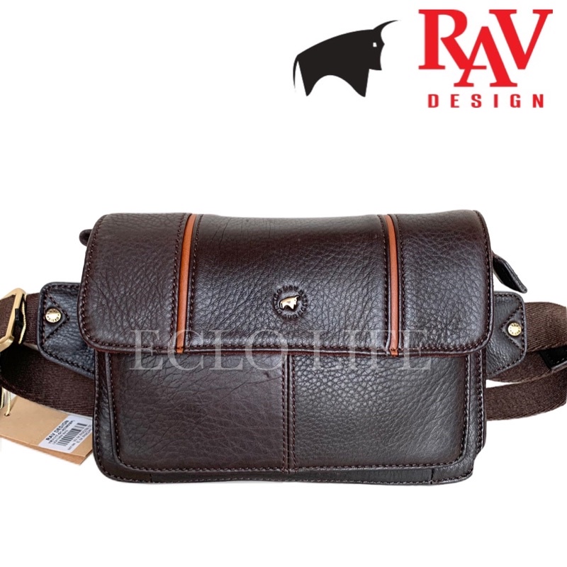 RAV Waist Bag Chest Bag Genuine Leather 100% Original [YRY117 I YRY118 ...