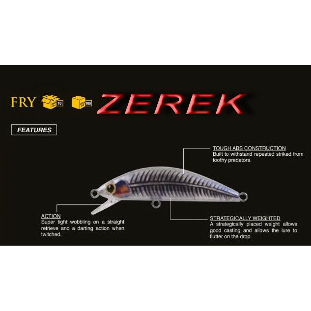 ZEREK FRY 50mm 5g LURE | Shopee Malaysia