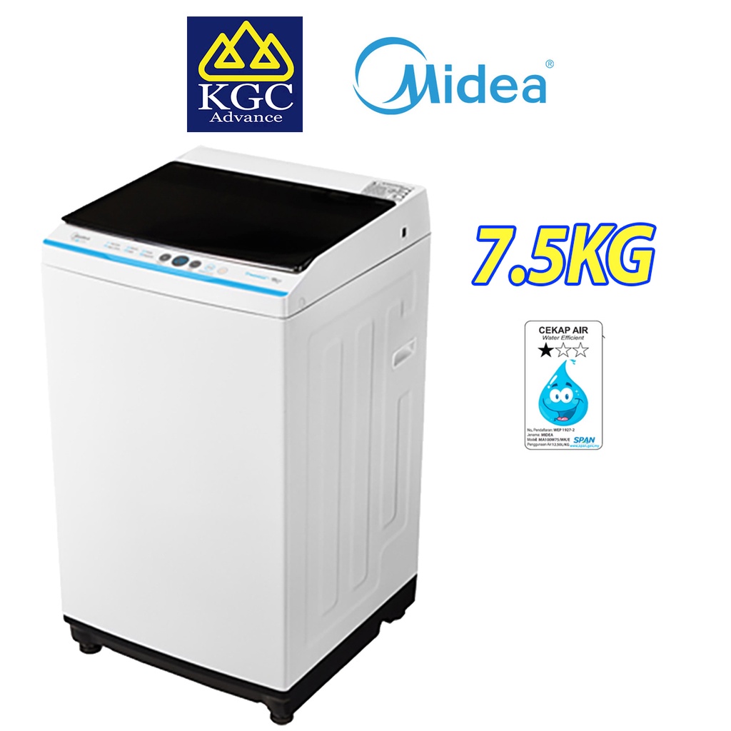 Midea (7.5kg / 8.5kg / 9.5kg) Top Load Washer Fully Auto Washing ...