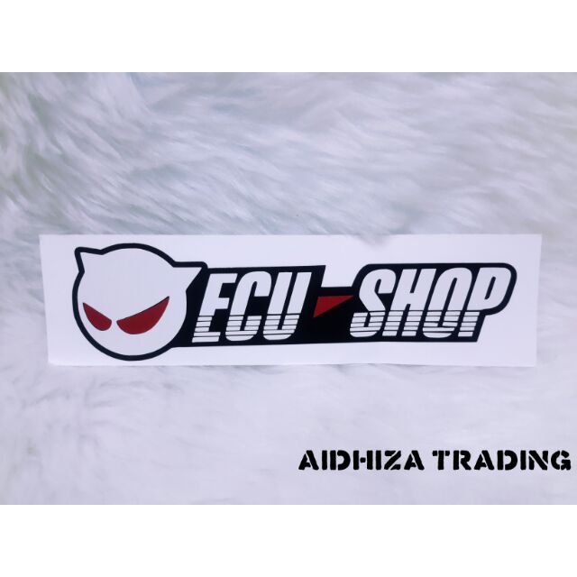 Stiker ecu shop decal sticker potong | Shopee Malaysia