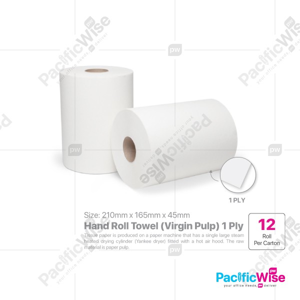 Hand Roll Towel/Tuala Gulung Tangan/Tissue Paper/1PLY (Virgin Pulp ...