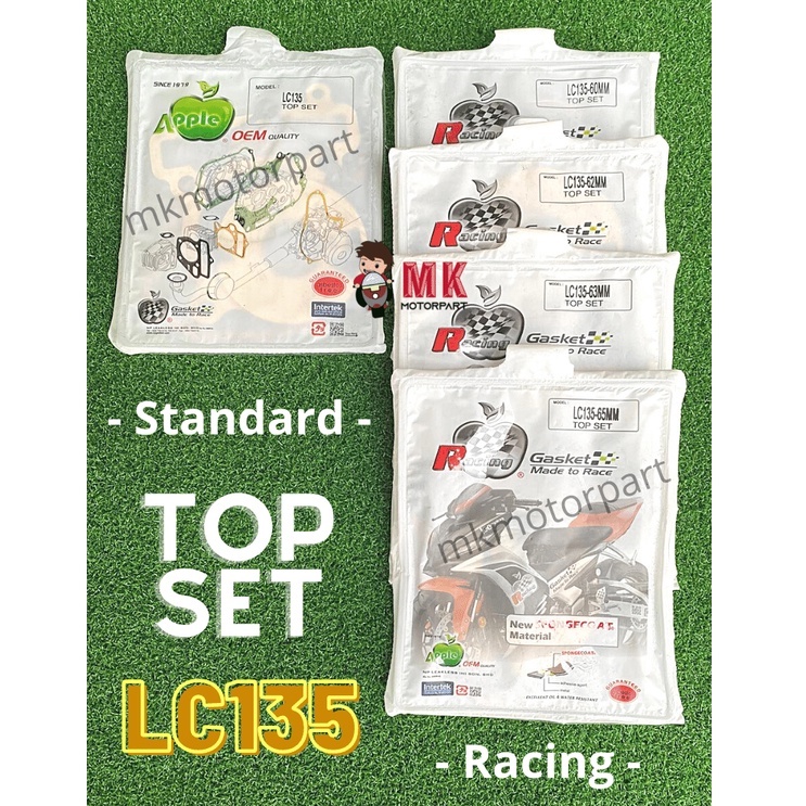 TOP SET Yamaha LC135 🍎 Apple Racing 60 62 63 65 66 mm / Standard Gasket ...