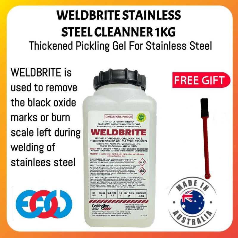 WeldBrite Pickling Paste, Pickling for Stainless Steel Cleaning after ...