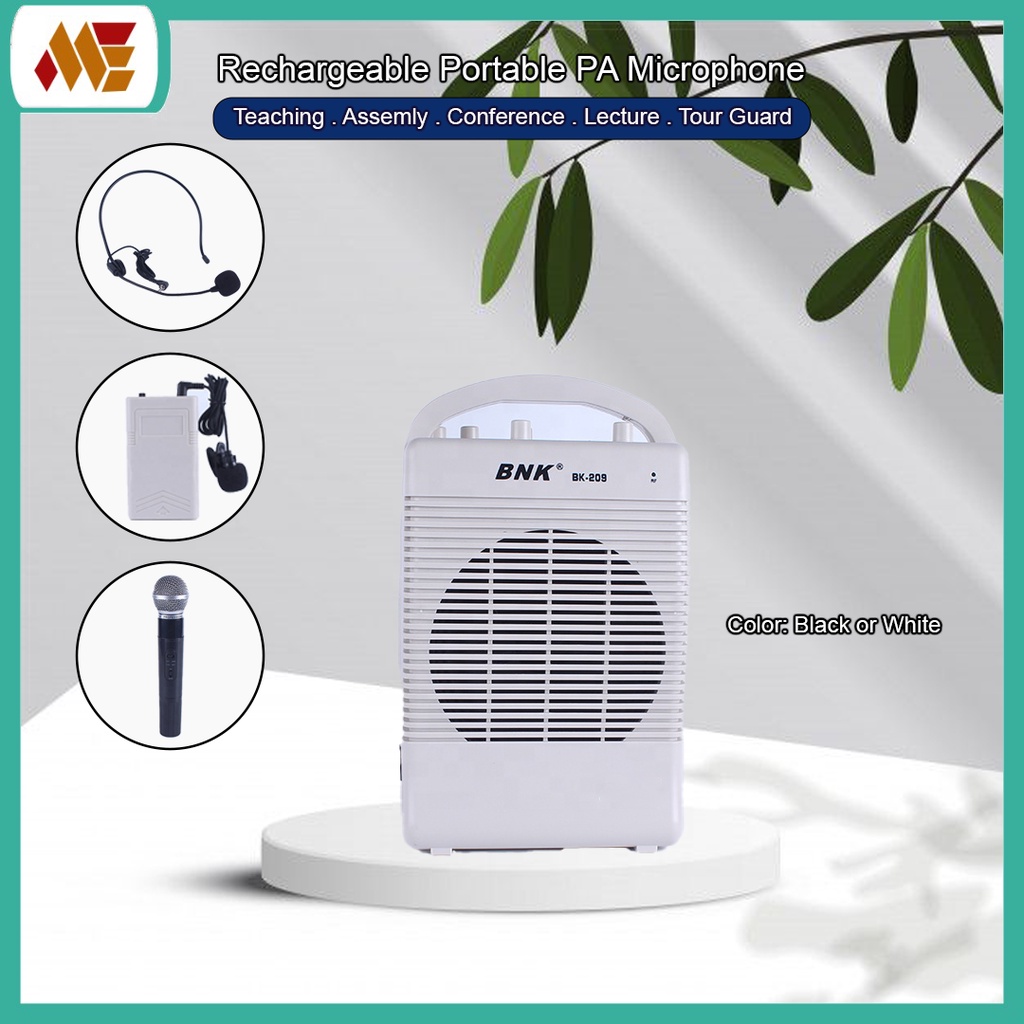 BNK Professional Portable PA Speaker voice amplifier megaphone ...