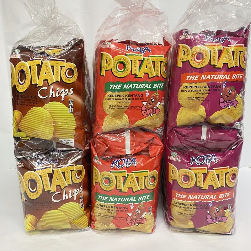 70g x 12’s ORIENTAL ROTA POTATO CHIPS [BBQ / HOT&SPICY / TOMATO ...